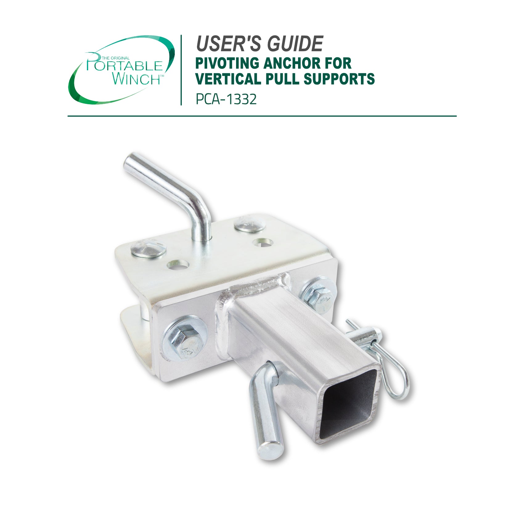 PCA-1332 - PIVOTING ANCHOR FOR VERTICAL PULL SUPPORTS INSTRUCTIONS ...